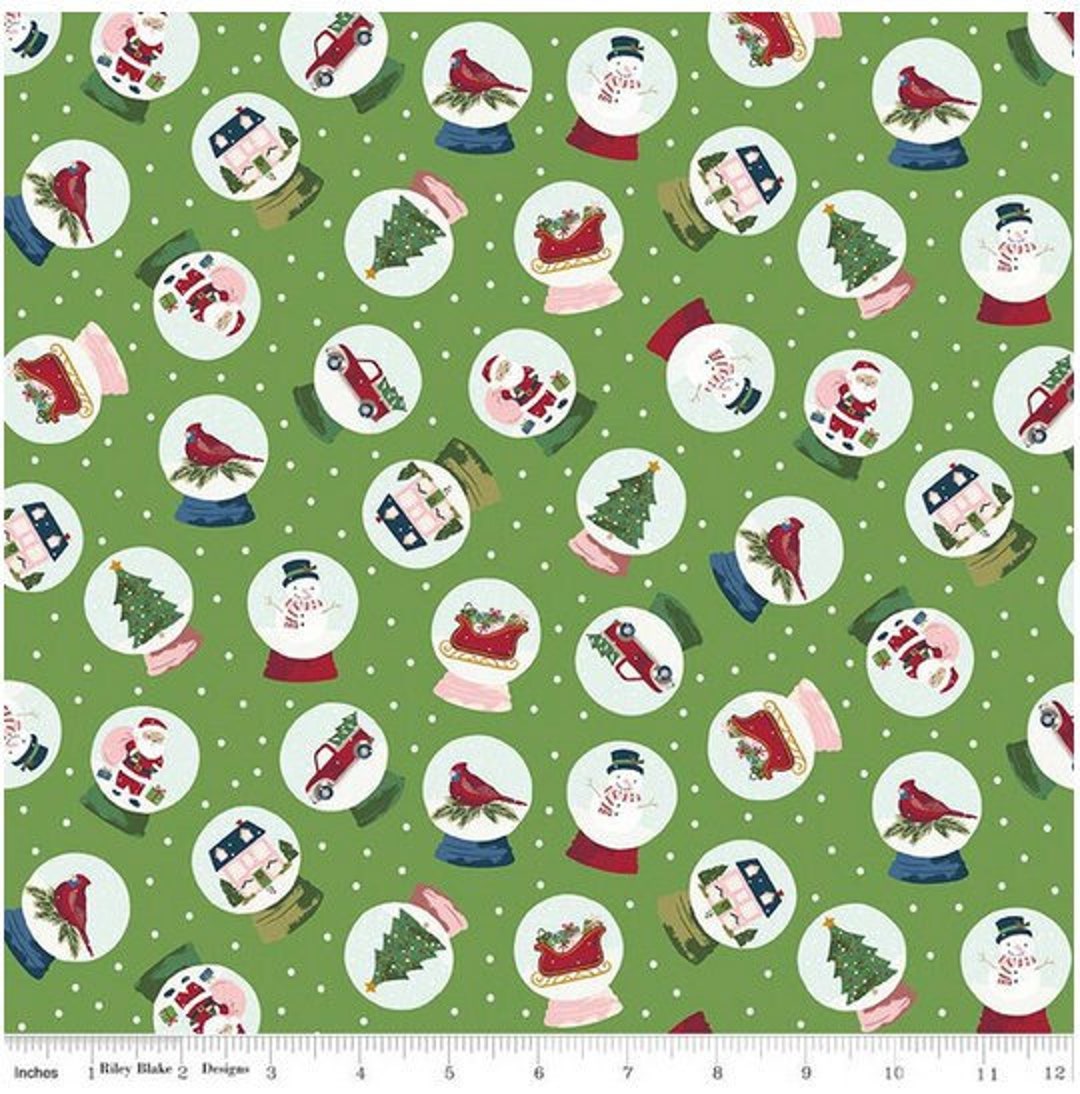 Snowballs Fabric, Winter Time Fabric, Christmas Fabric, Snowdays Fabric ...