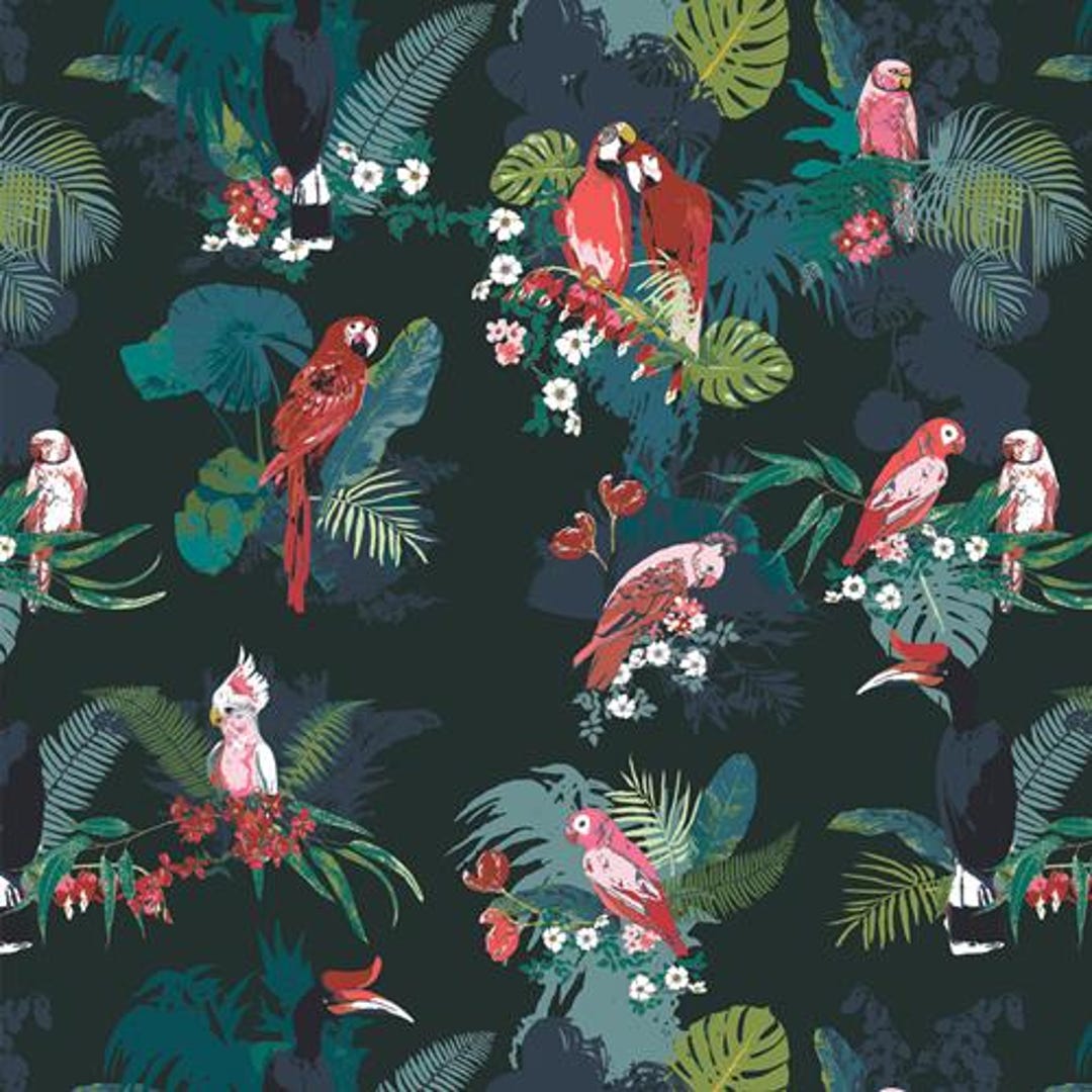 Parrot Grassland From Boscage Collection, Art Gallery Fabrics Designed ...