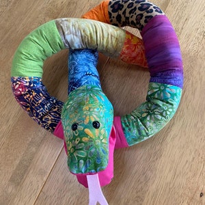 Snake Scrap Toy Pattern, DIY Snake Softie, PAPER Pattern. Ready to Ship ...