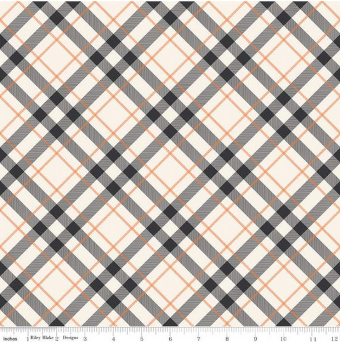 Autumn Plaid Fabric Farm House Fall Plaid Fabric Halloween - Etsy