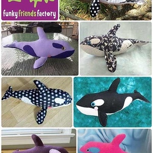 Oreo Orca Soft Toy Pattern, DIY Orca Softie, PAPER Pattern. Ready to ...