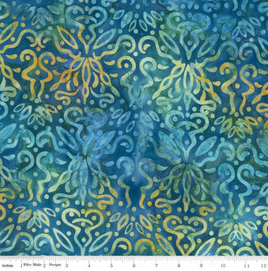 Lapis Batik Fabric, Expressions Batiks Tjaps Hand Dyed Ethically ...