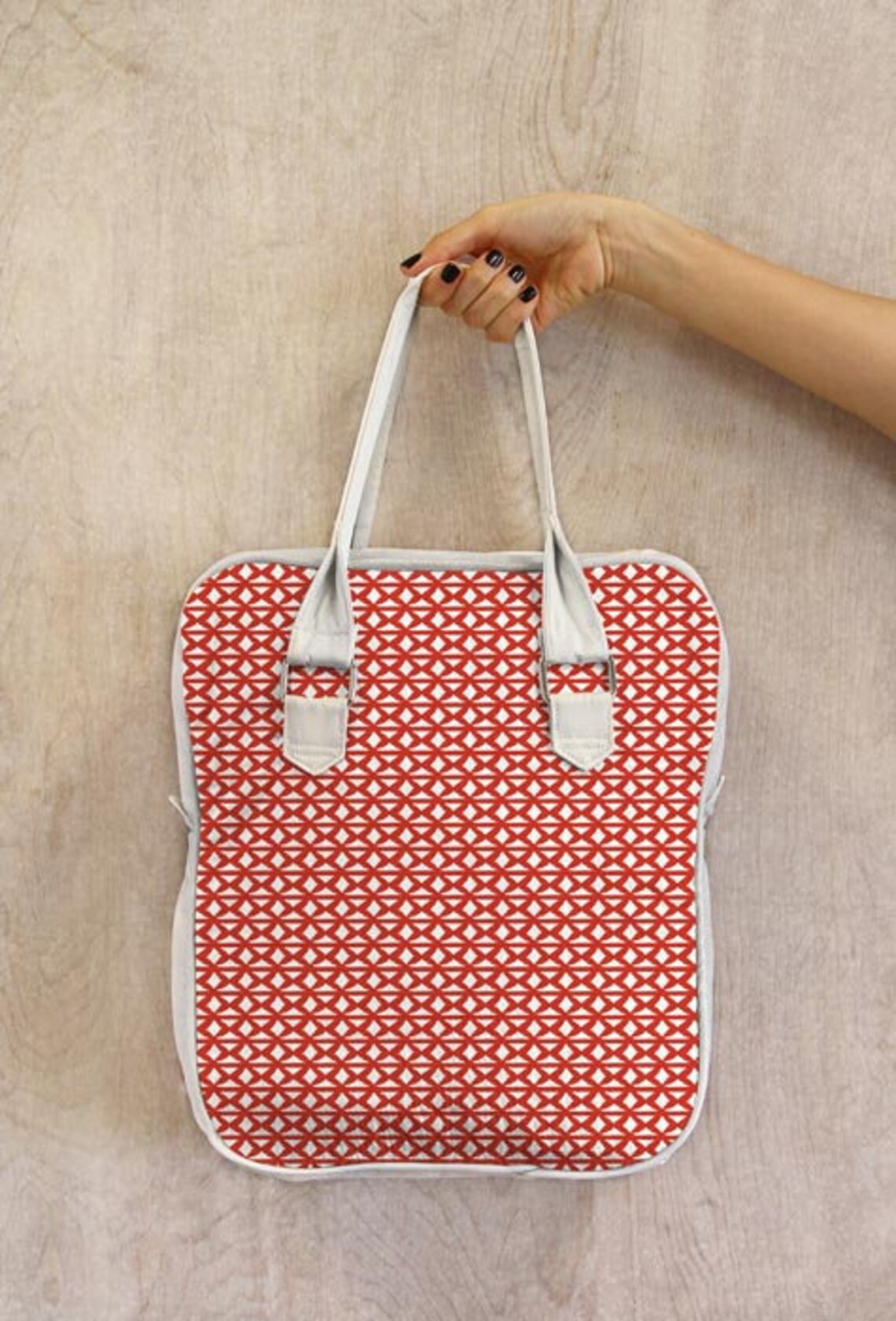 Red and White Fabric, Bitonal Pattern From the Trinkets Fusion ...