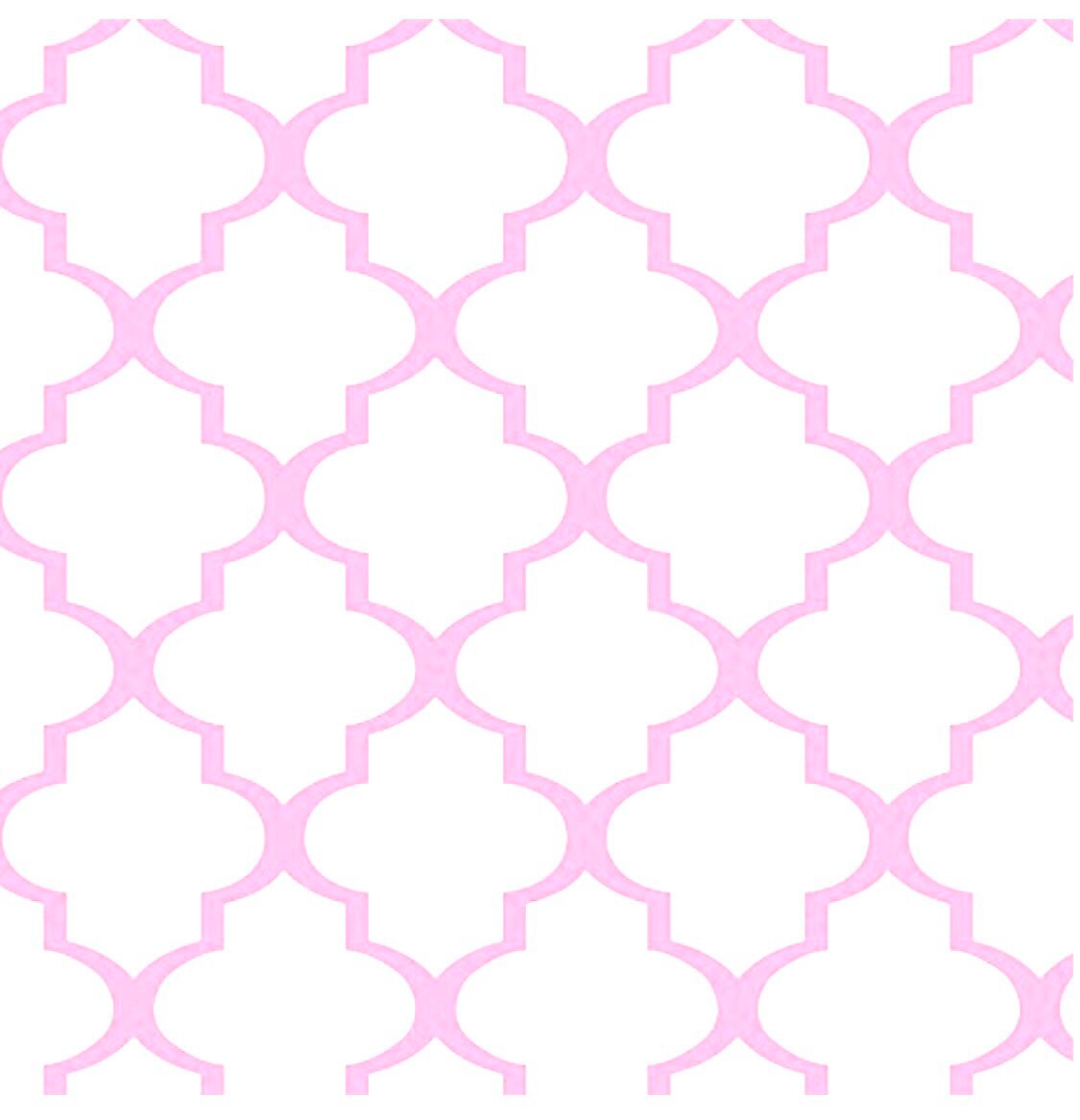 Pink Quatrefoil Wallpaper