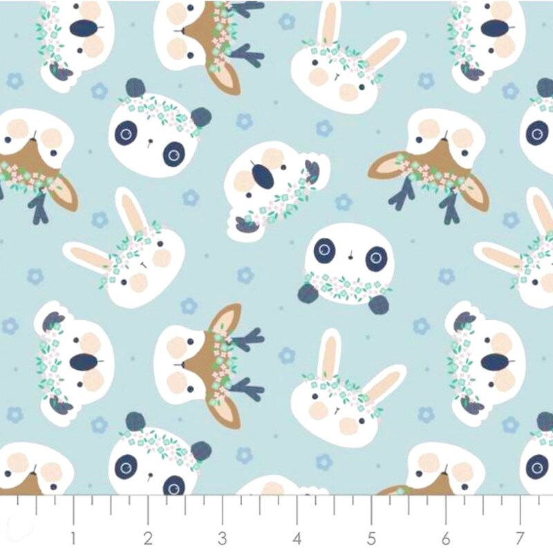 Baby Blue Cotton Fabric - Etsy
