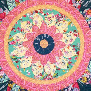 Pink Triangles Fabric, Pink Geometric Fabric From the Boho Fusion ...