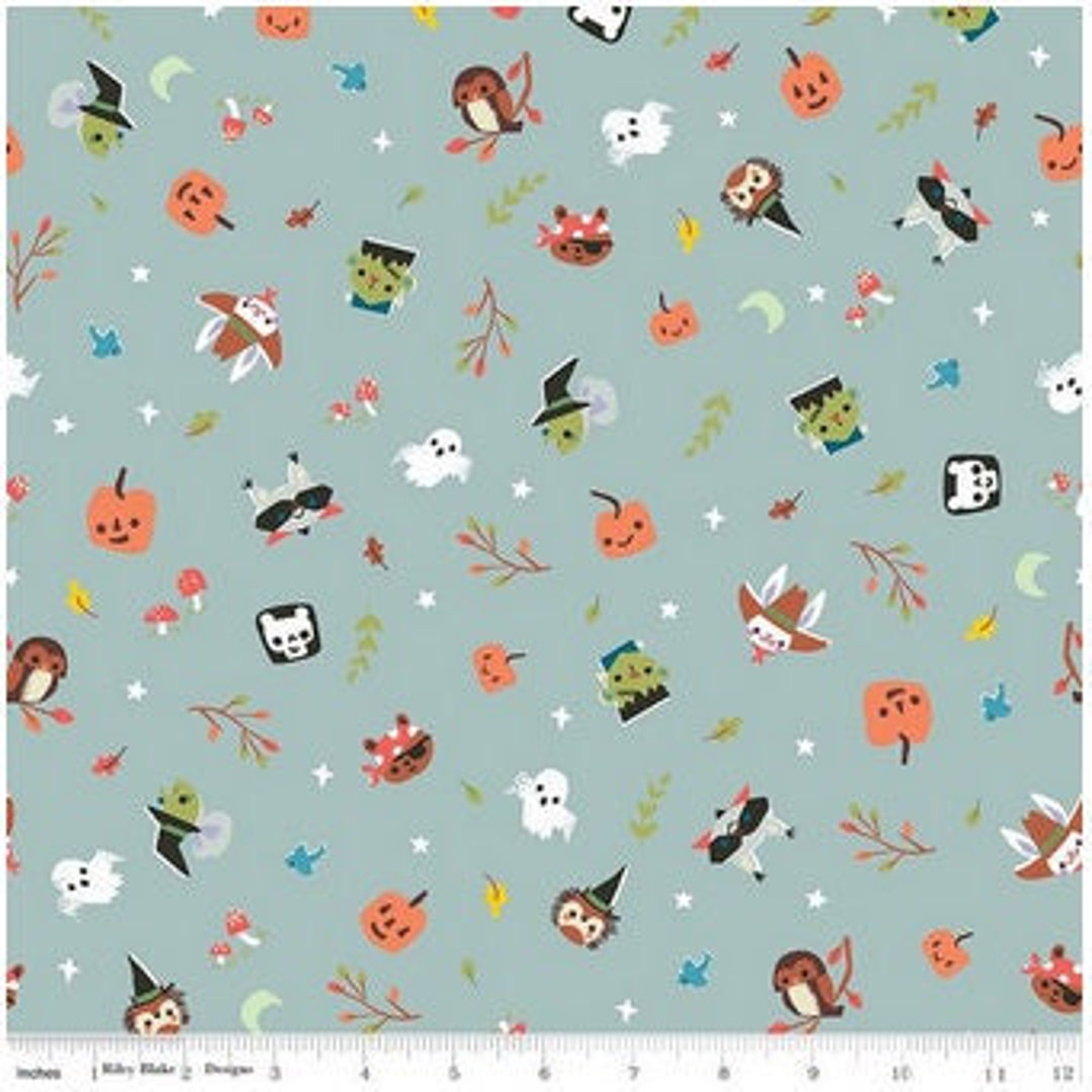 Halloween Fabric, Trick or Treat Kids Fabric, Kids Halloween Fabric ...