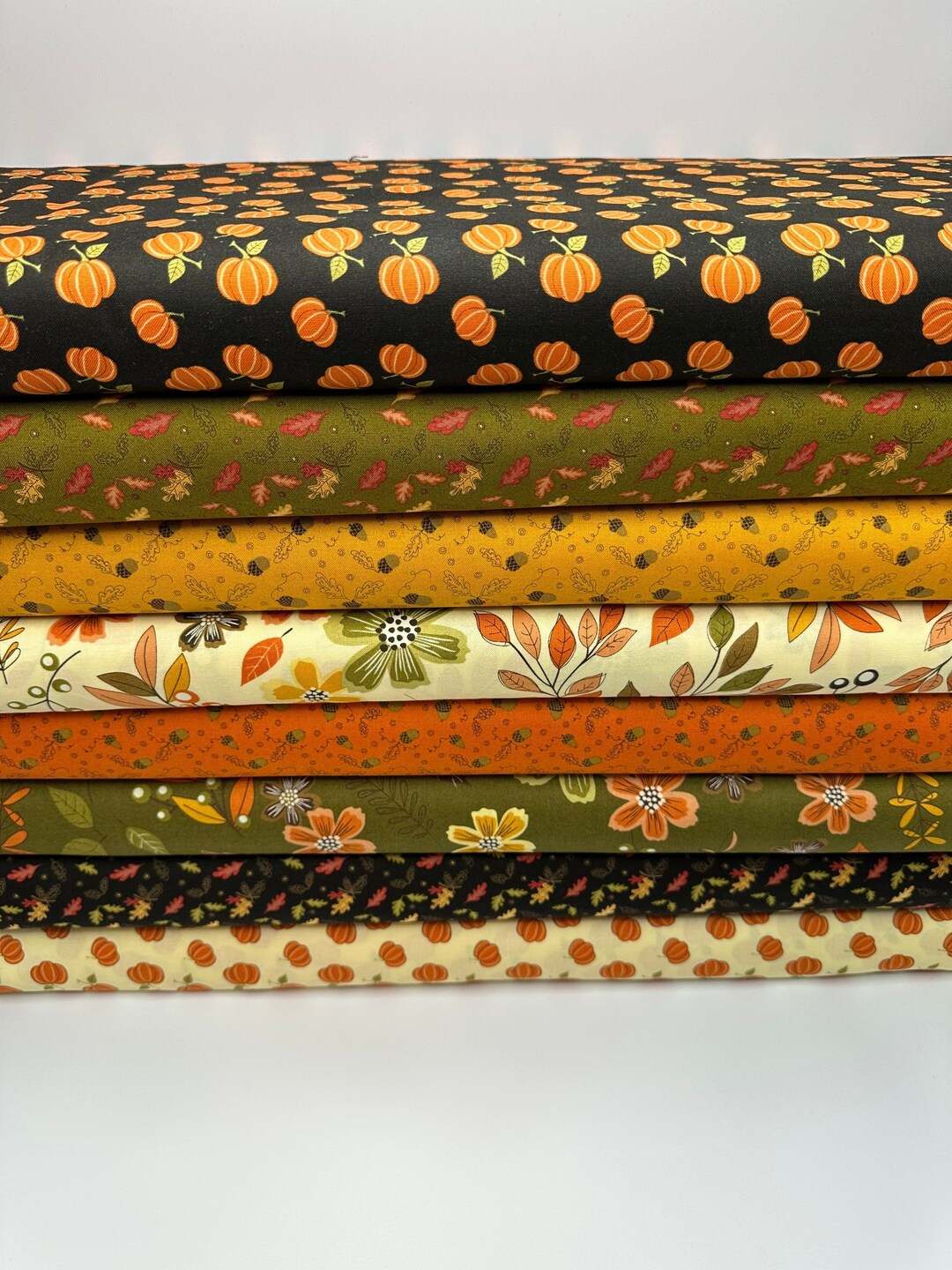 Autumn Bundle of 8 Fabrics, Thanksgiving Fabric, Fall Fabric, CHOOSE ...