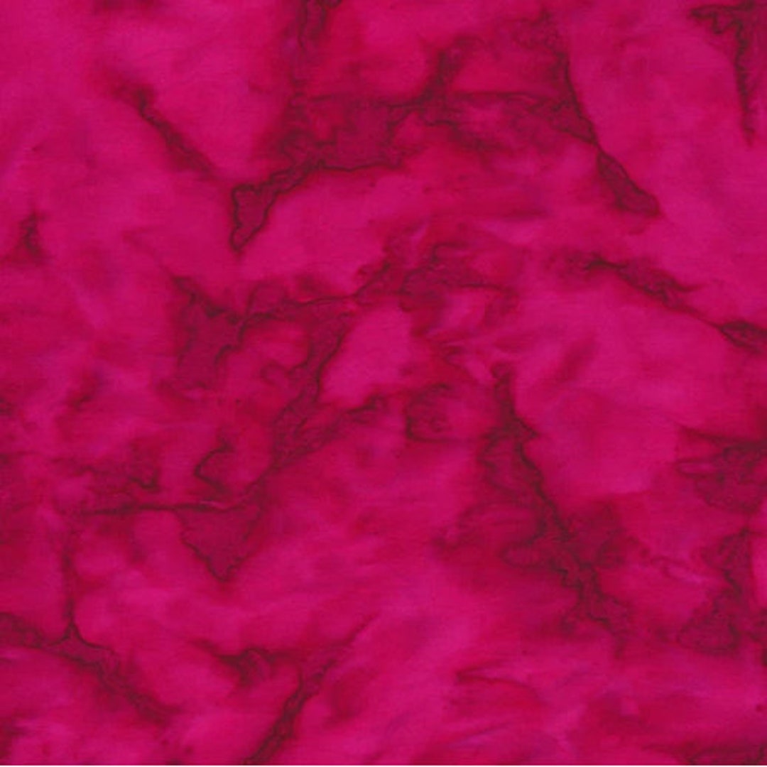 Batik Fabric, Magenta Marble Batik Hand Dyed Ethically Sourced and Made ...