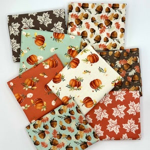 Autumn Bundle of 8 Fabrics, Thanksgiving Fabric, Fall Fabrics, CHOOSE ...