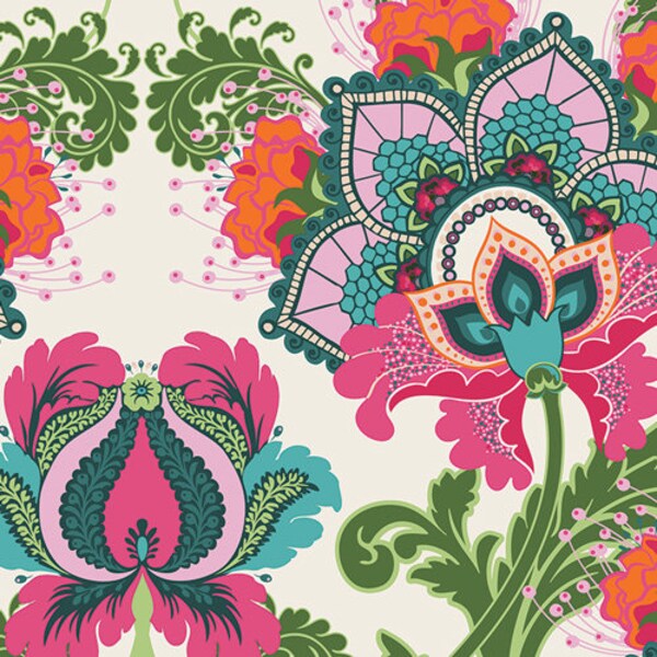 Large Floral Fabric - Etsy