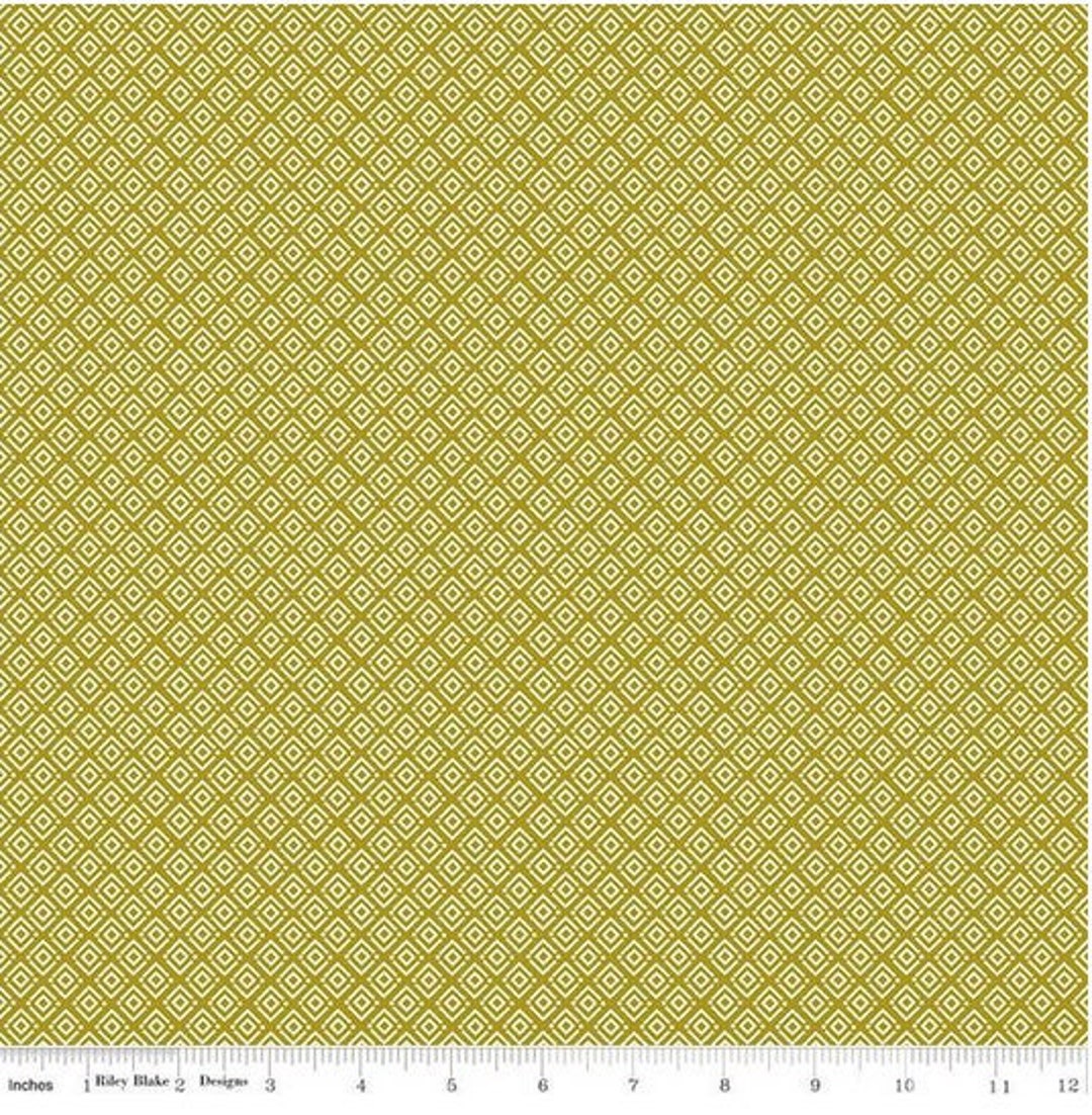 Autumn Diamonds Fabric, Olive Diamonds Fabric, Fall Fabric, Autumn ...