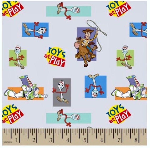 Toy Story Fabric Disney Pixar Fabric Toy Story 4 Fabric 100% - Etsy