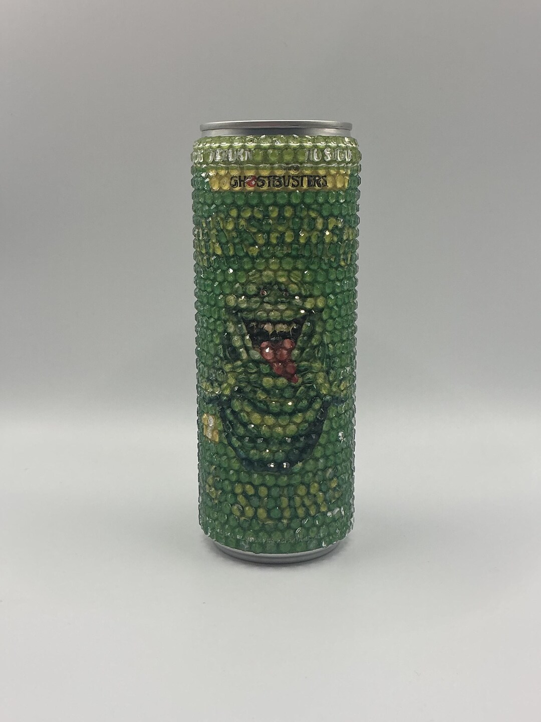 Bedazzled Rhinestoned Energy Drink Ghostbusters Slimer Can - Etsy