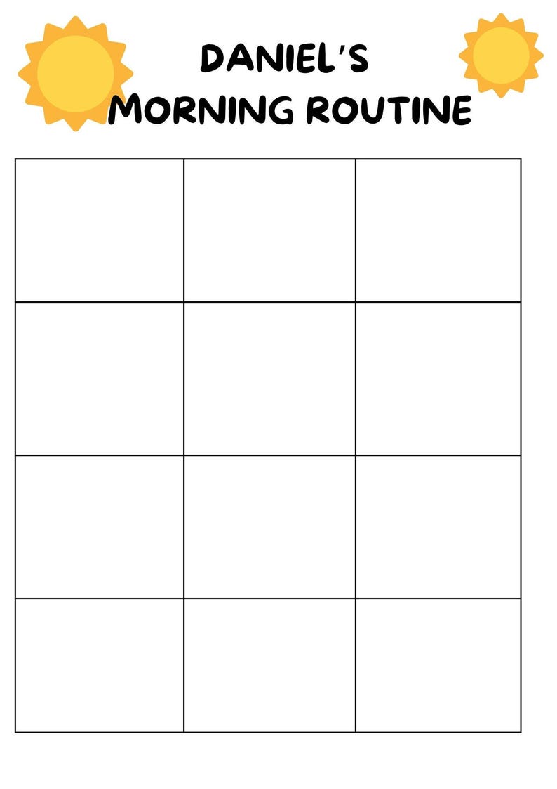 Daily Routine Chart for Kids With Autism, ADHD, Special Needs | Visual ...
