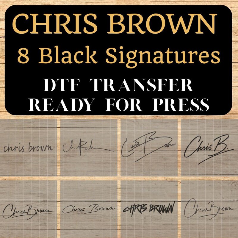 Chris Brown Autograph Svg - Etsy