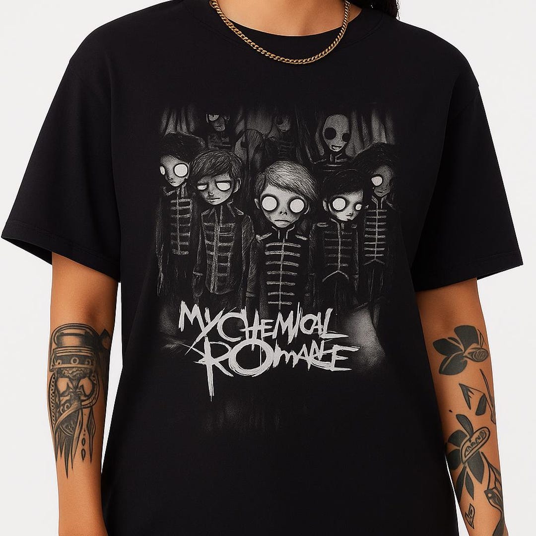 My Chemical Romance T-shirt: Black Parade Cartoon MCR Merch - Etsy