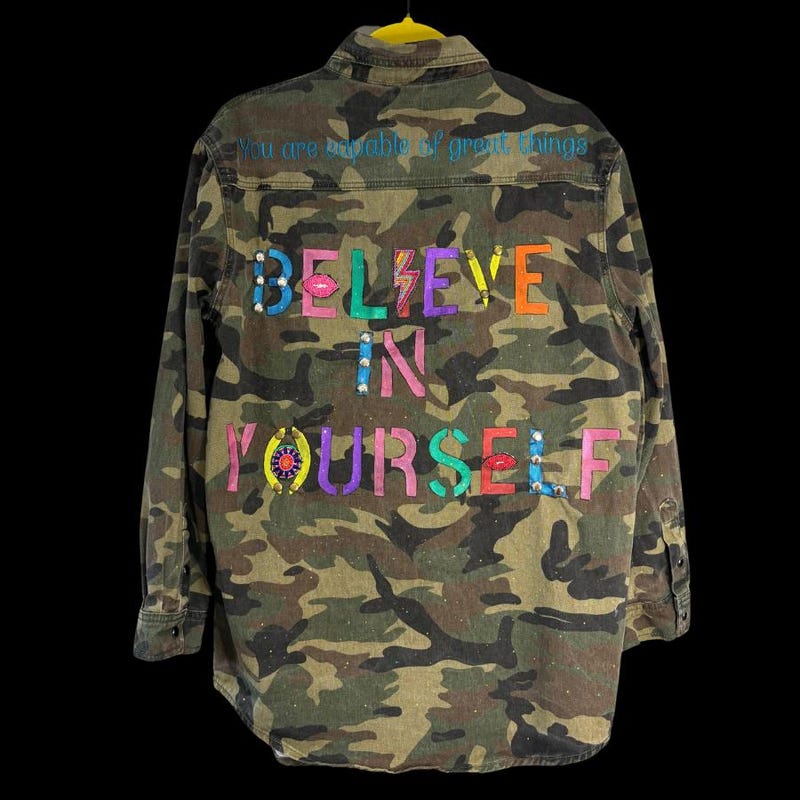 Painted Camo Jacket - Etsy