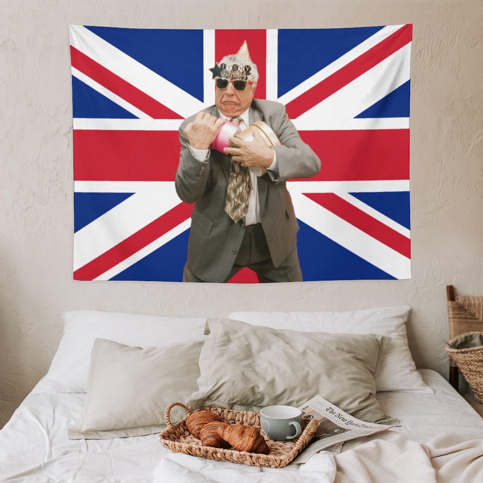 Custom Pink Union Jack Tapestry: Personalized UK Flag Photo Banner - Etsy
