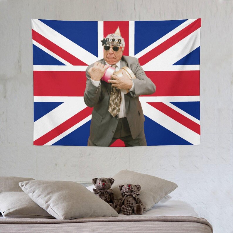 Custom Pink Union Jack Tapestry: Personalized UK Flag Photo Banner - Etsy