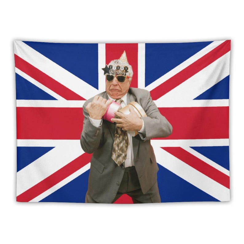 Custom Pink Union Jack Tapestry: Personalized UK Flag Photo Banner - Etsy