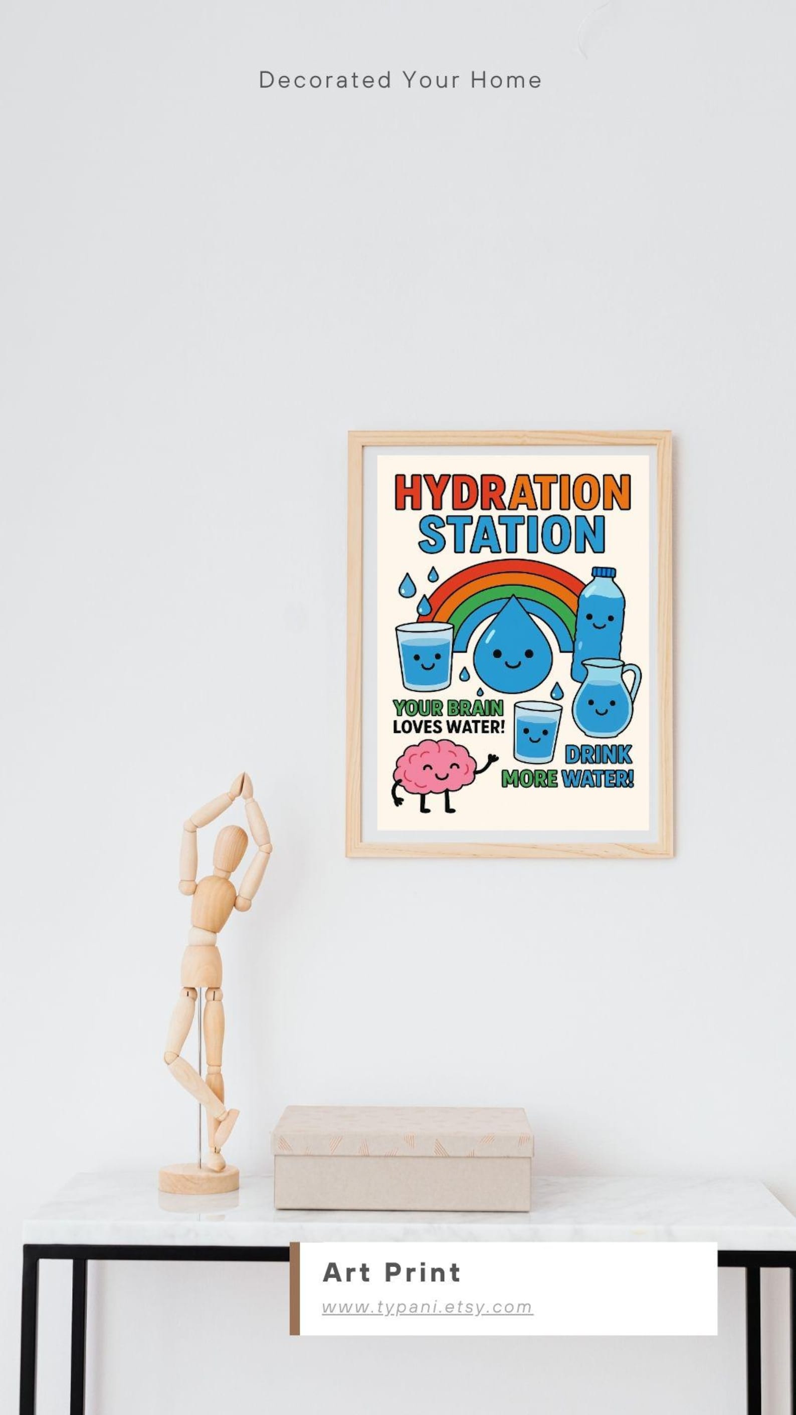 Hydration Station Poster: Kids Water Drinking Reminder (digital JPEG ...