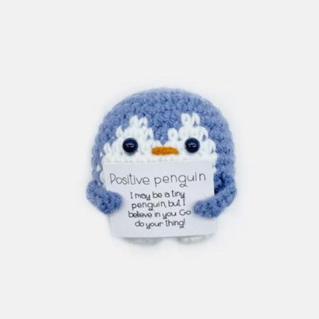 Positive Words Funny Positive Doll Cute Handmade Wool - Etsy