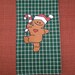 Jumping Gingerbread Man Christmas Embroidered Towel - Etsy
