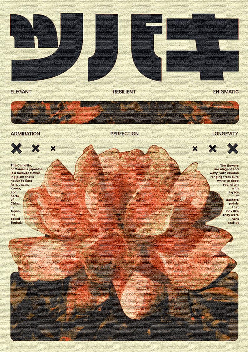 Tsubaki Poster - A3 Size - Etsy