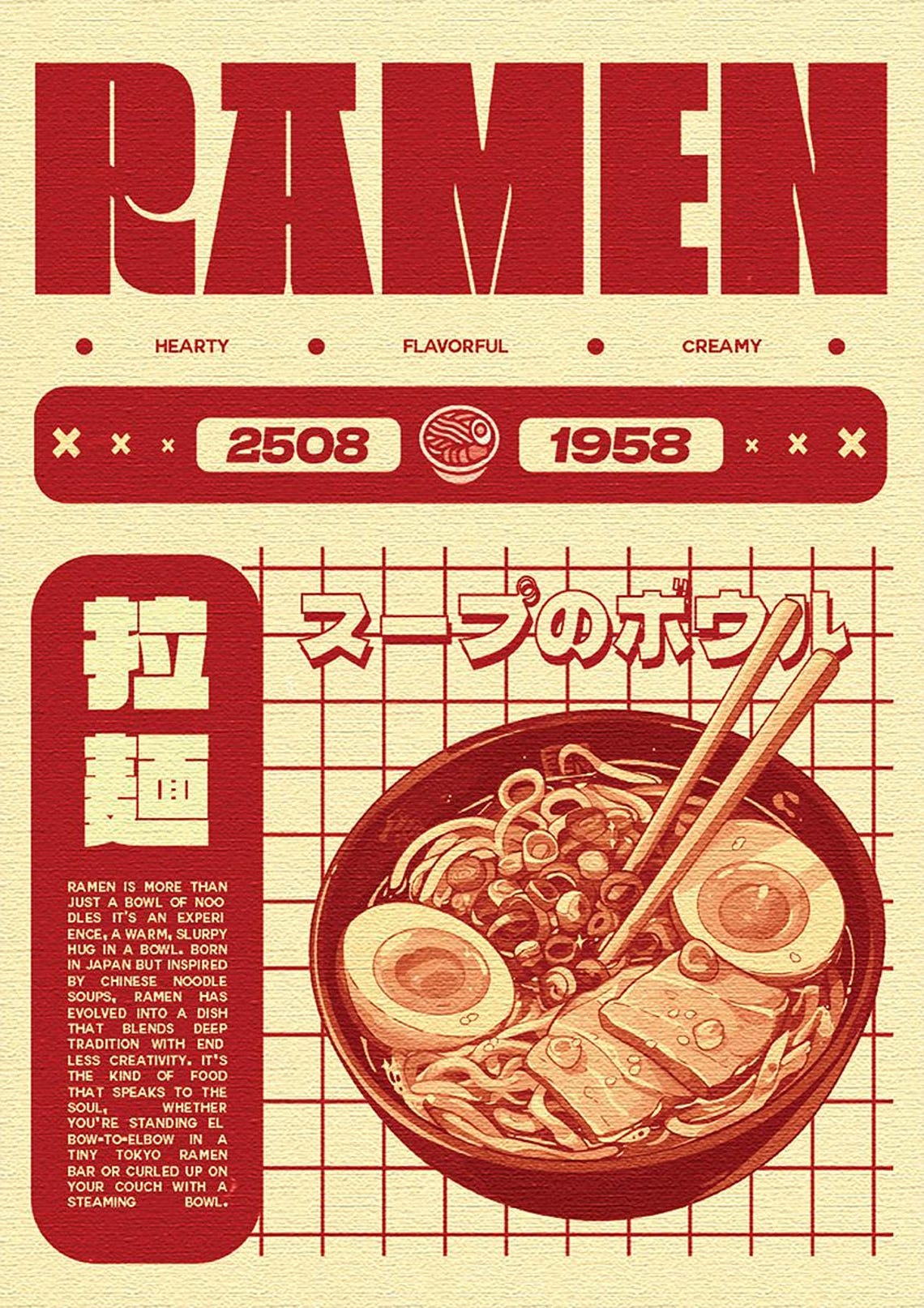 Ramen Poster - A3 Size - Etsy