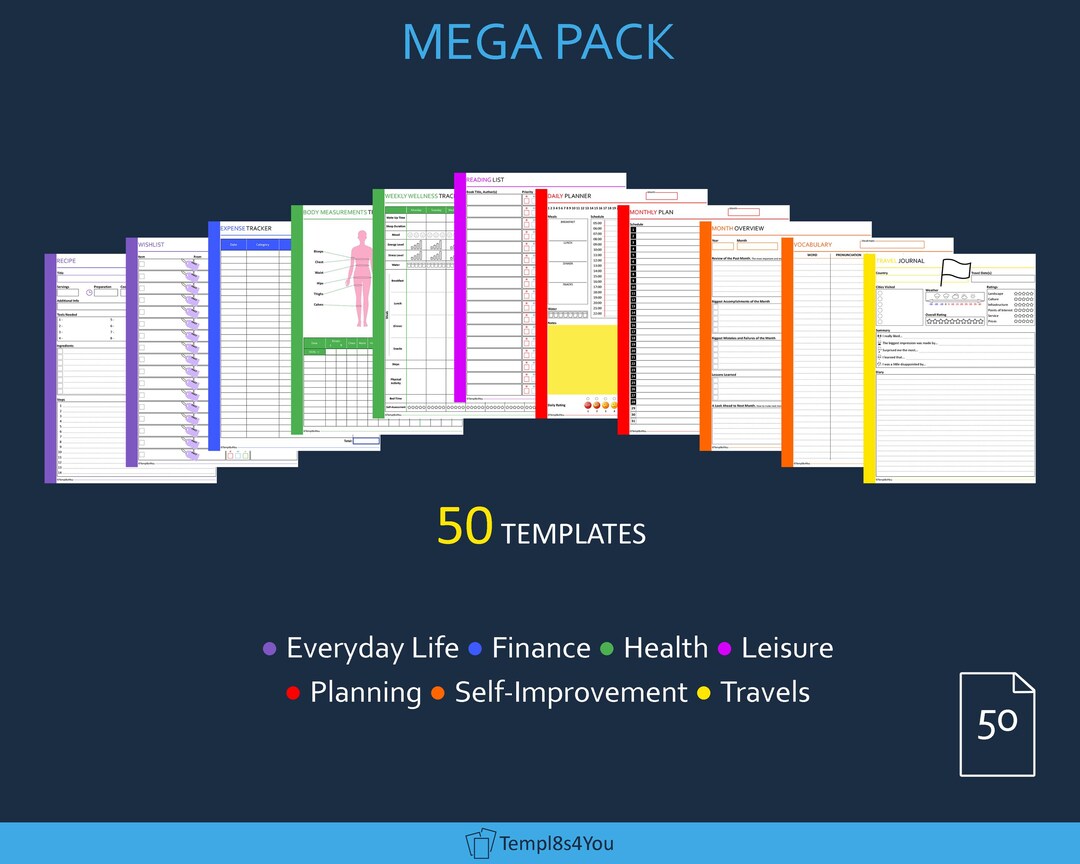 MEGA Templates Pack for Remarkable Paper Pro - Etsy