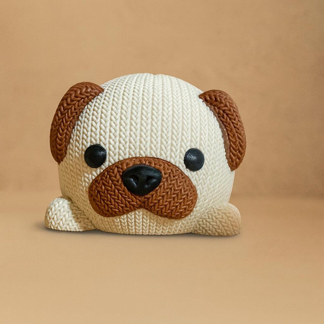 Dog Money Box With Knitted Look | PLA 3D Printing | Money Box Dog ...