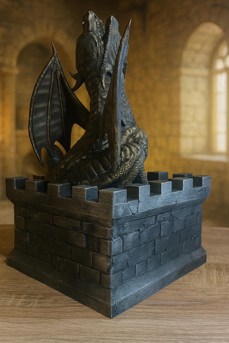 The Dragon Vault Dice Tower | Epic Dice Tower With Dragon & Drawer ...