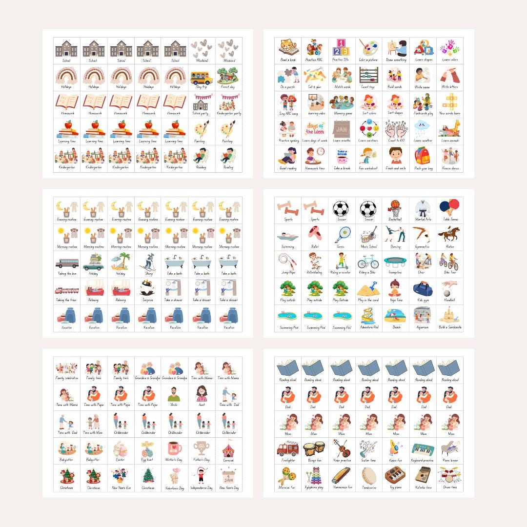 Printable Weekly Plan for Kids, Boho Visual Schedule Monday to Sunday ...