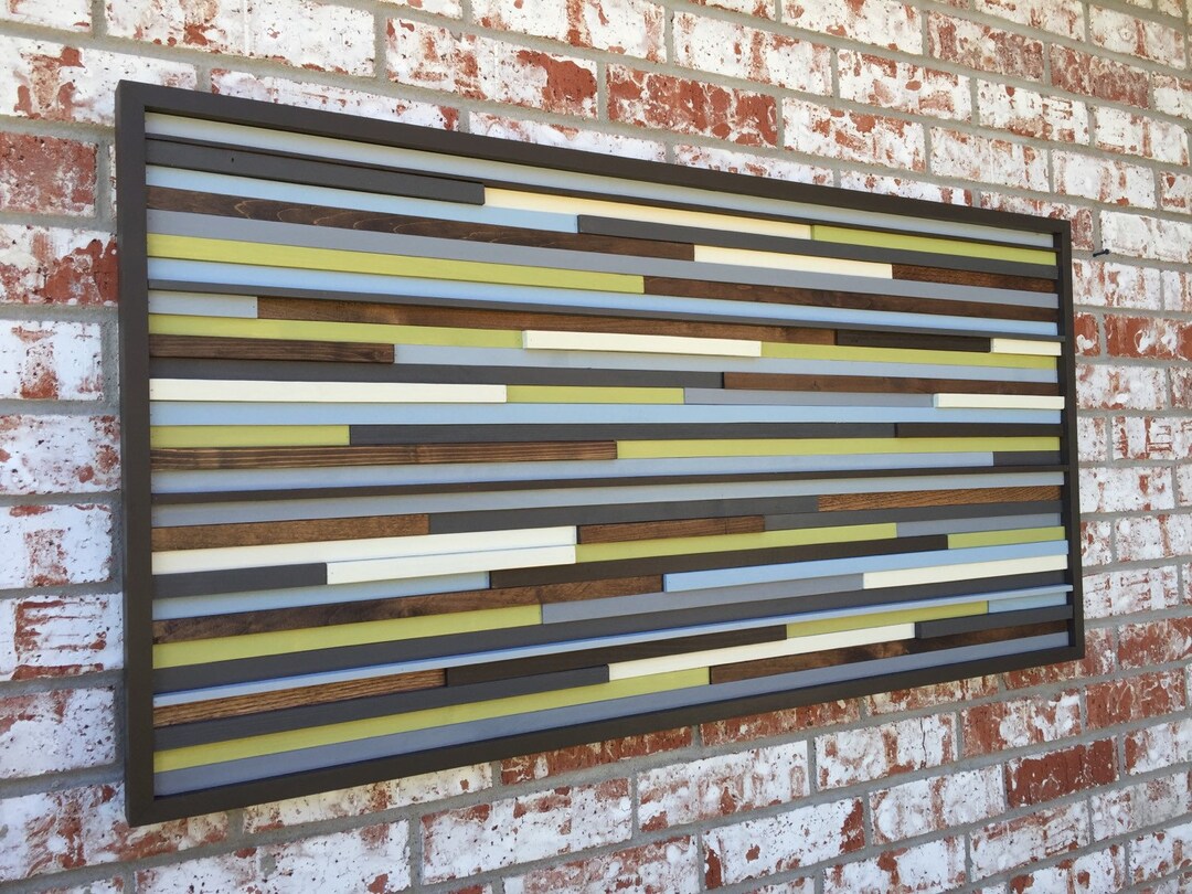 Wood Wall Art, Commission Art Wood Slat Wall Panel, Wood Wall Panels ...