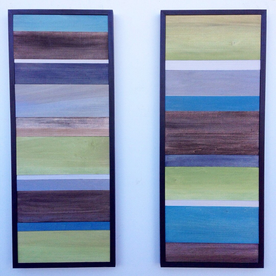Wood Wall Art, Commission Art Wood Slat Wall Panel, Wood Wall Panels ...