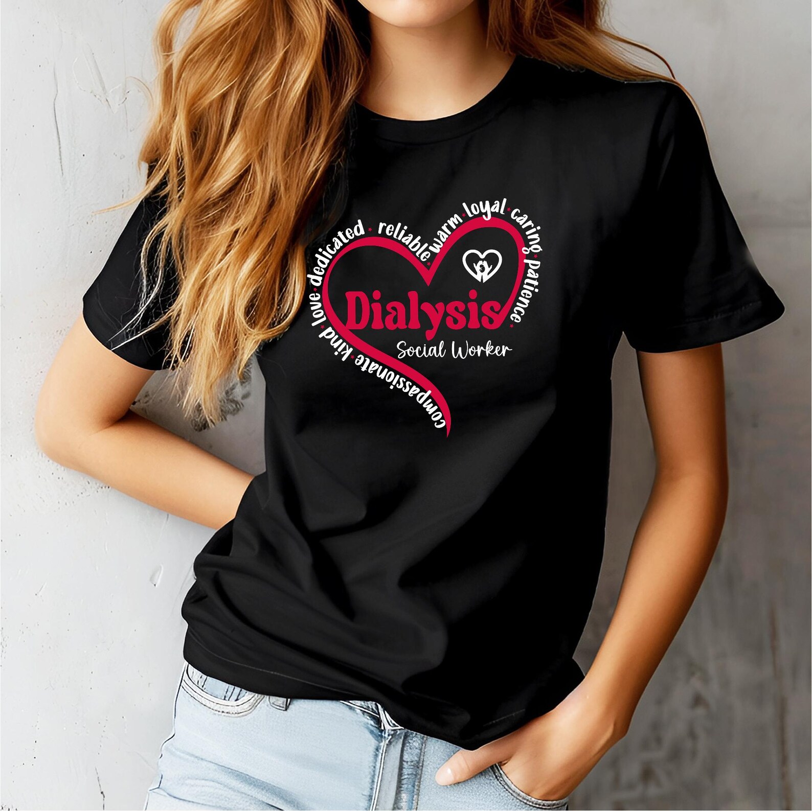 Dialysis Social Worker SVG PNG Dedicated Compassionate Caring Heart ...