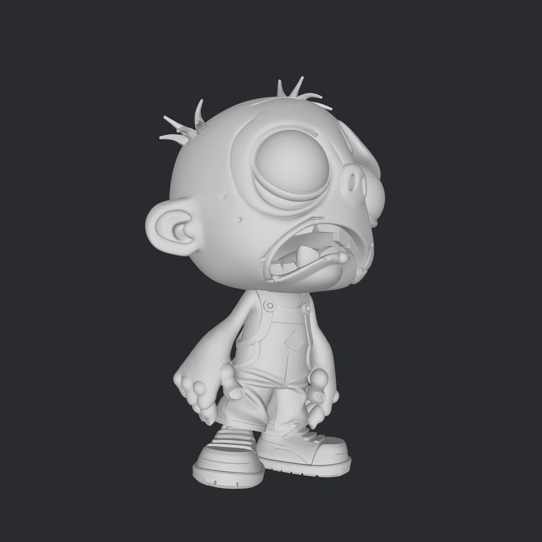 Zombie Figure, High-quality 3D Model STL Files for Print - Instant ...