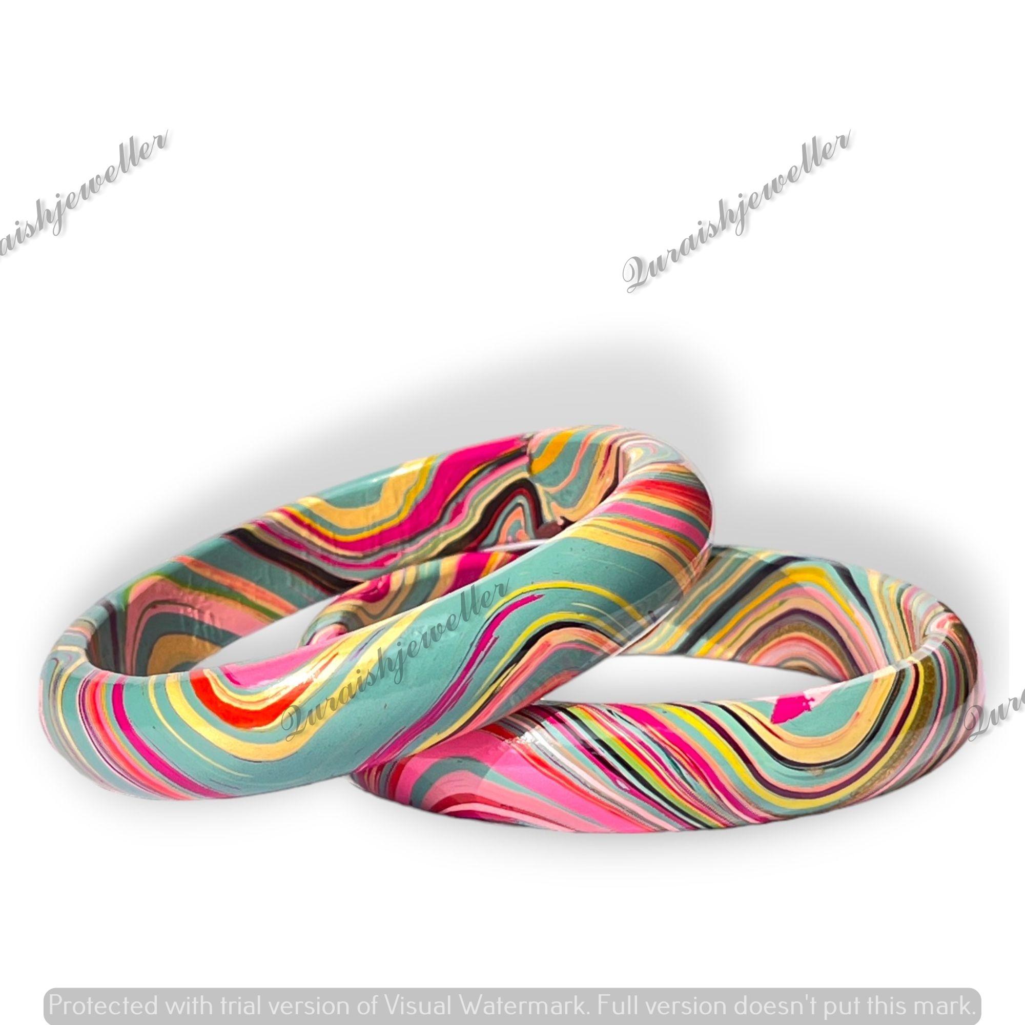 Handemade Indian Traditional Lac Hand Bangle for Women, Trendy Multi ...