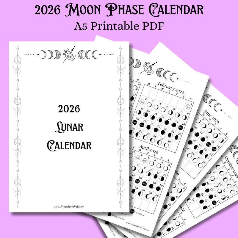 Moon Pages Phases - Etsy