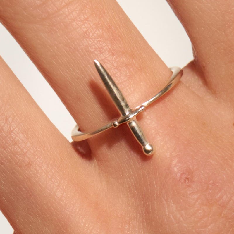 Sword Ring Womens - Etsy UK