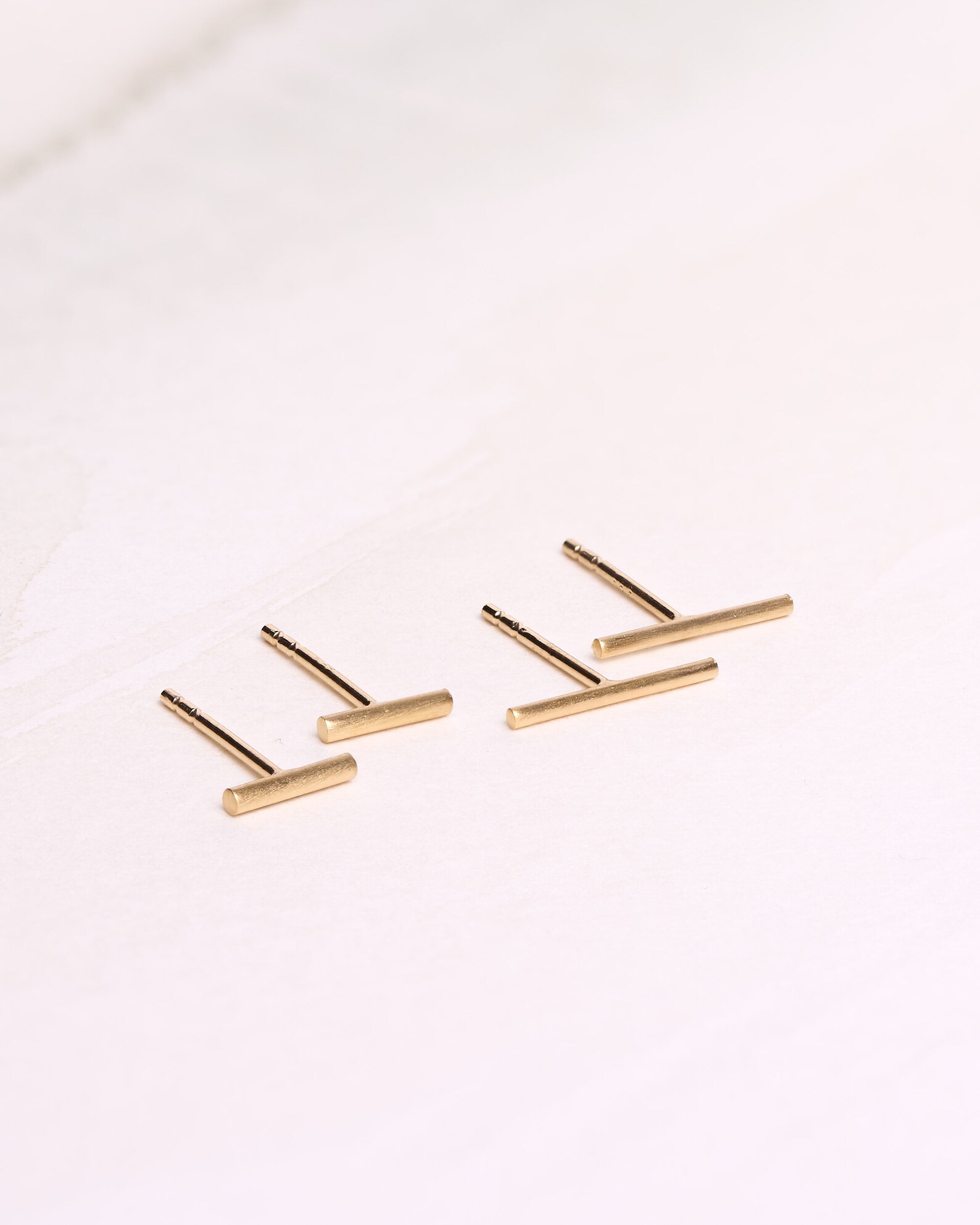 COMBO Boucles d'oreille de Barre, Argent Sterling, Clous d'oreille ...