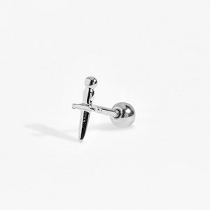 Sword Flat Back Earring – Helix Conch Dagger Stud – Sterling Silver ...