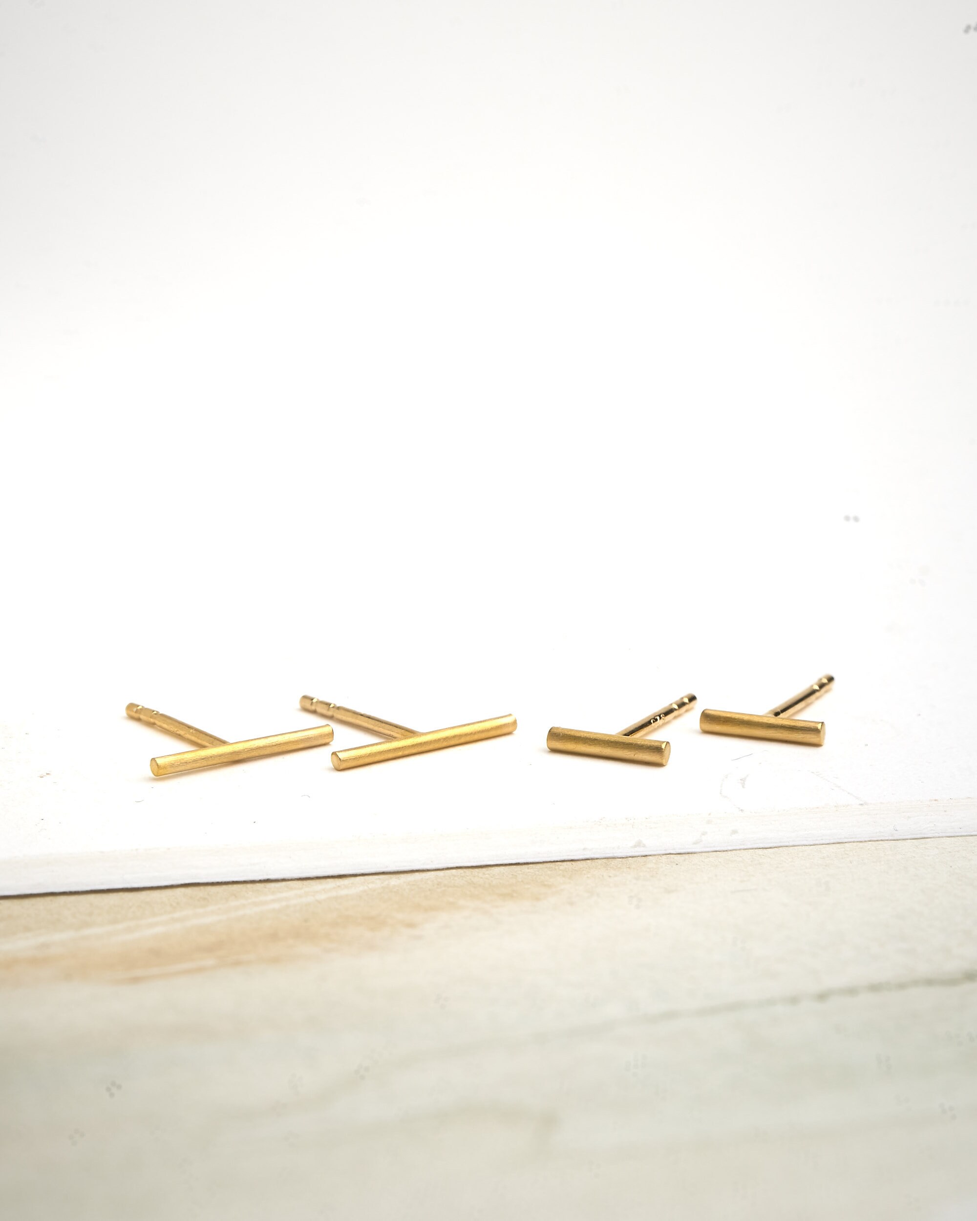 COMBO Boucles d'oreille de Barre, Argent Sterling, Clous d'oreille ...