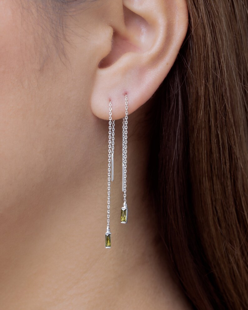 Ear Threader Chain Earrings Anti Tarnish Jewelry - Etsy