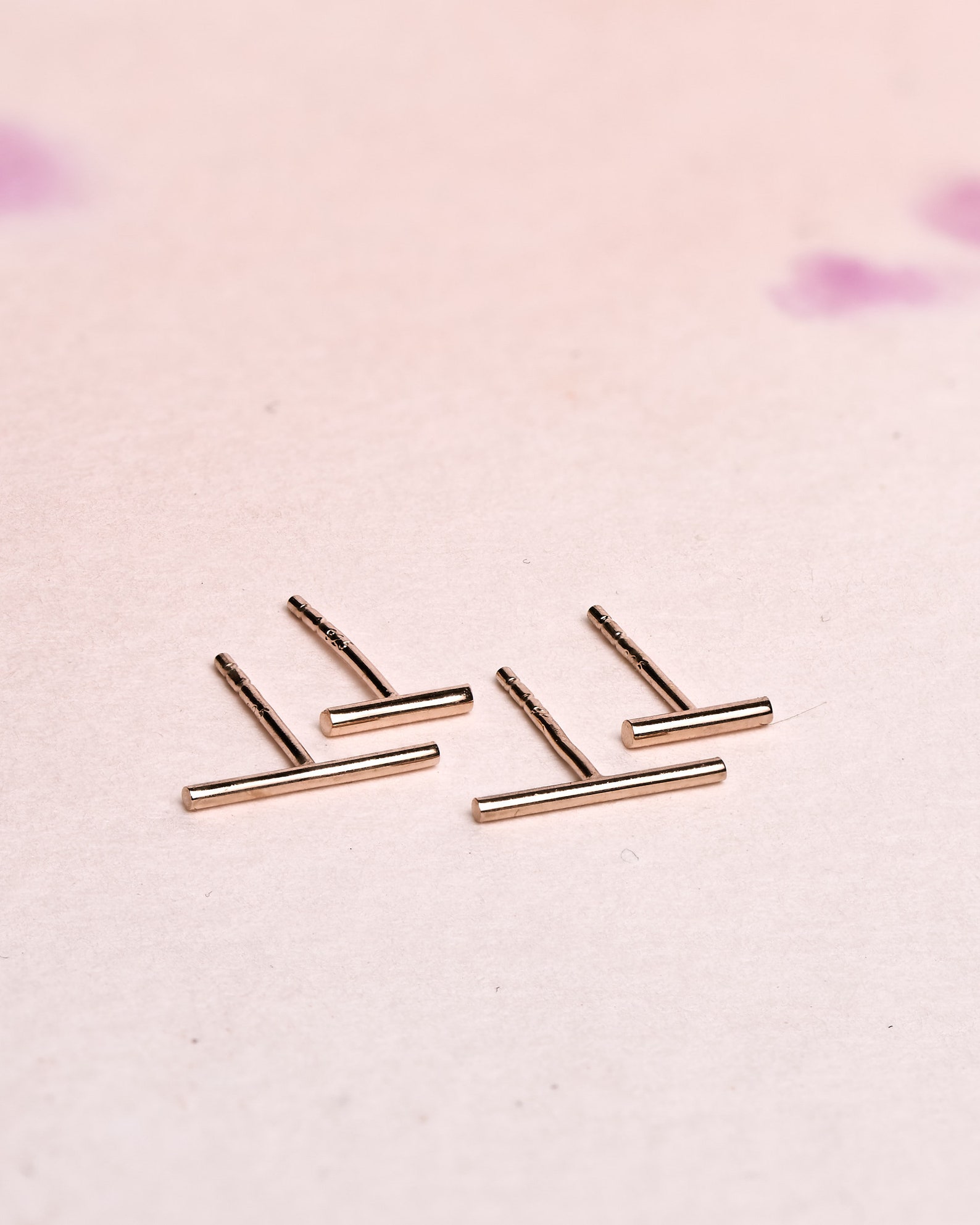 COMBO Boucles d'oreille de Barre, Argent Sterling, Clous d'oreille ...