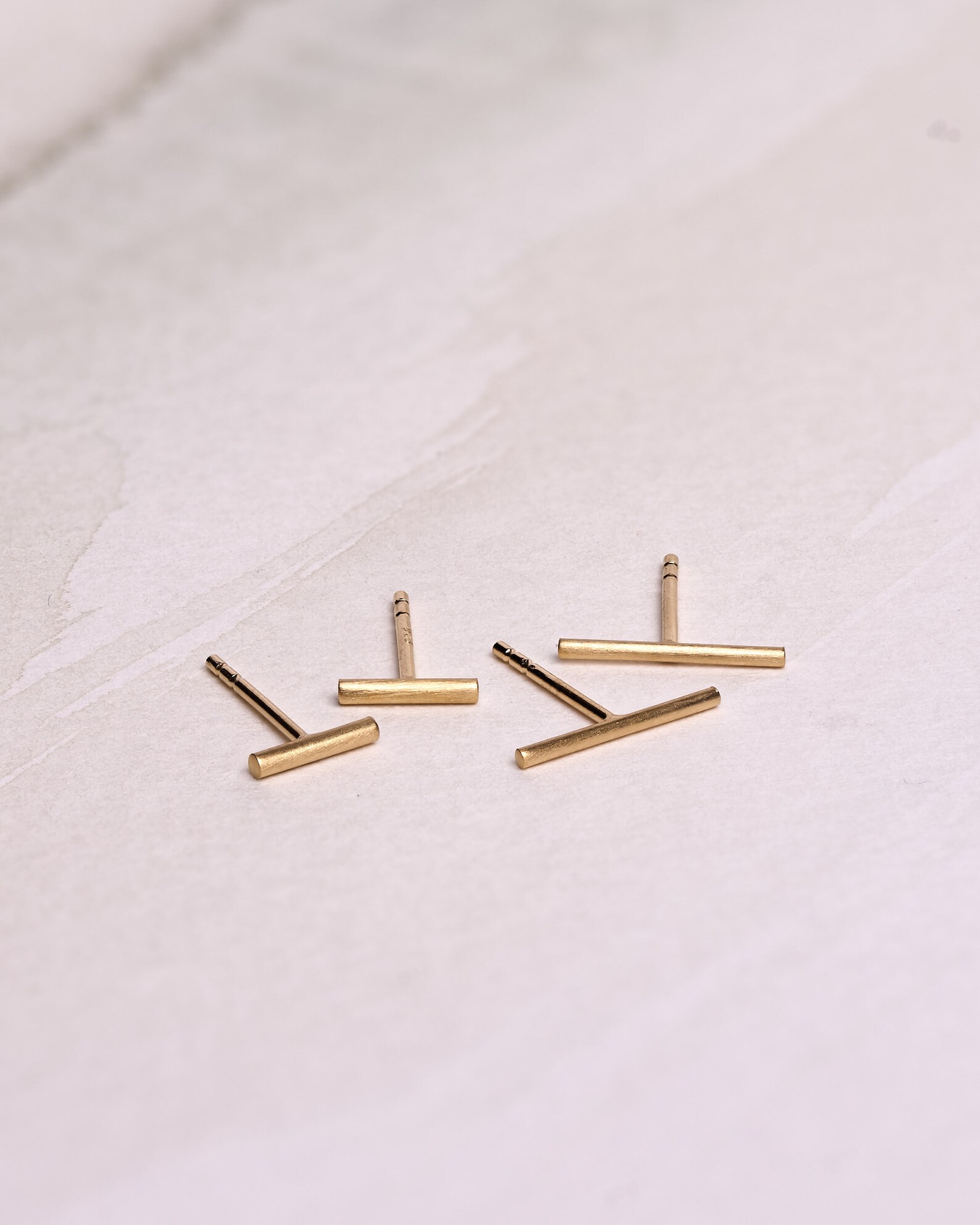 COMBO Boucles d'oreille de Barre, Argent Sterling, Clous d'oreille ...
