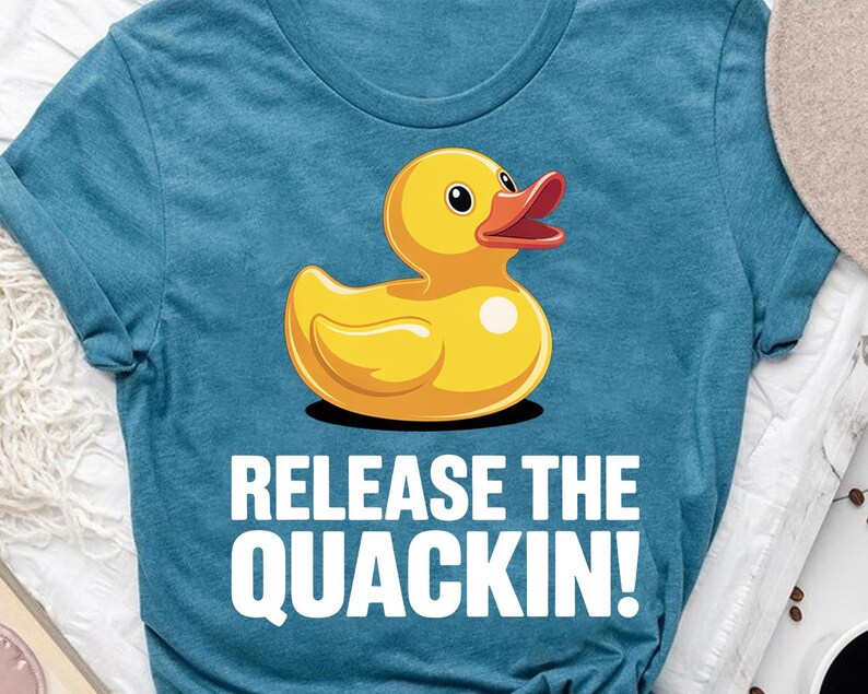 Release the Quackin' Shirt, Funny Duck Shirt, Cartoon Duck Shirt ...