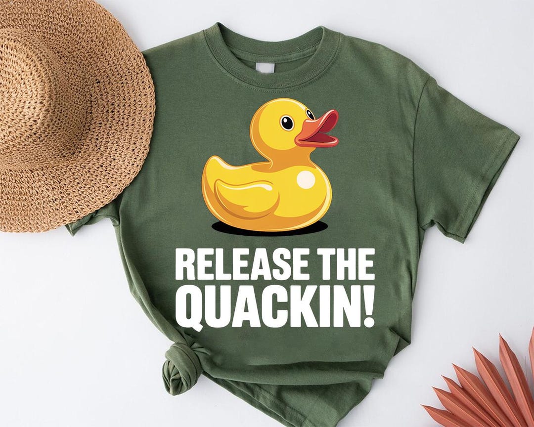 Release the Quackin' Shirt, Funny Duck Shirt, Cartoon Duck Shirt ...