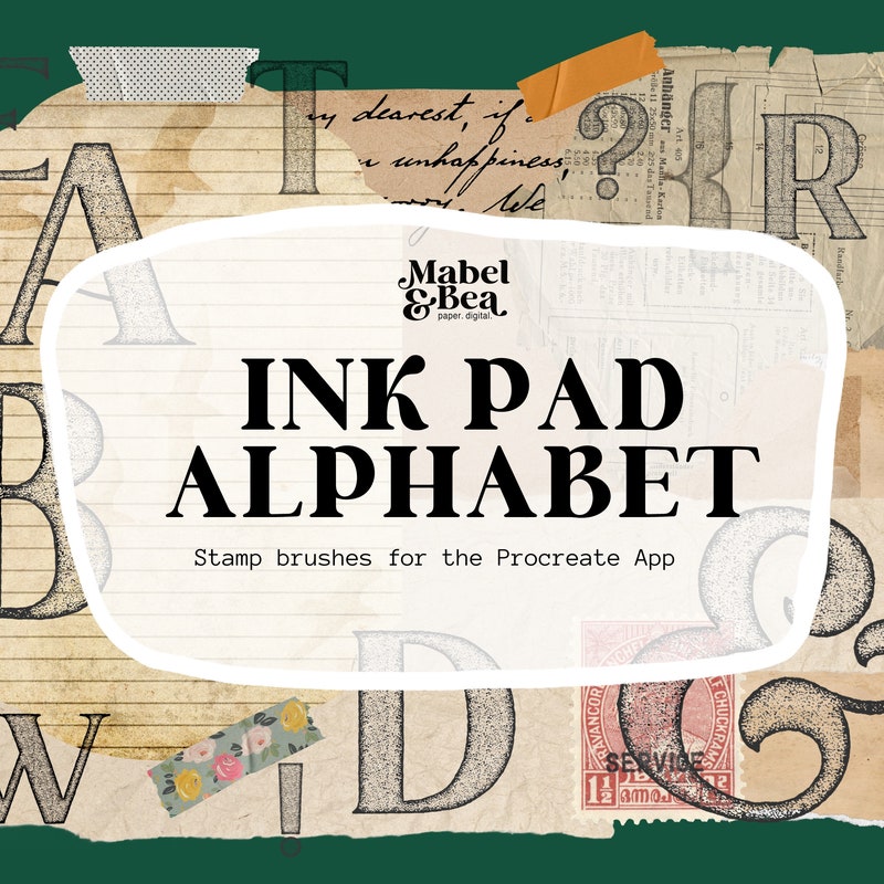 Cursive Alphabet Stamps - Etsy